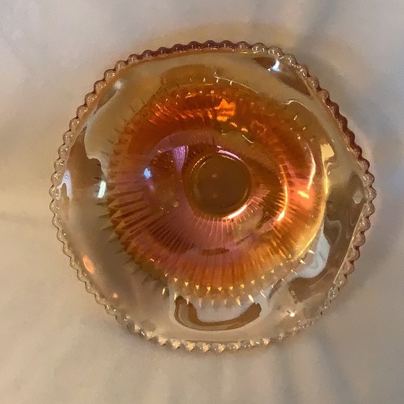 Jeannette Glass | Other | Vintage Jeannette Glass Co Carnival Glass ...